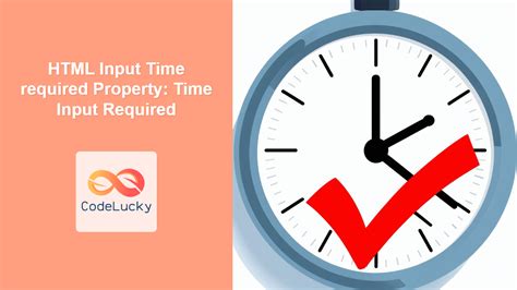 Html Date Required Property Date Input Required Codelucky