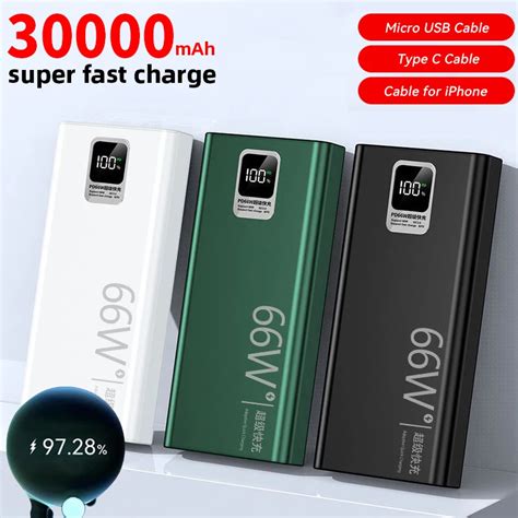 Banque D Alimentation Portable Affichage Num Rique Charge Super Rapide