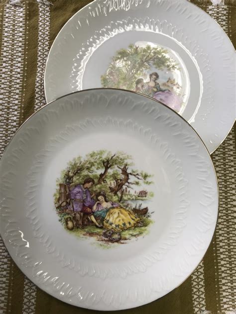 Lot De Assiettes En Porcelaine De Limoge Fragonard Ressourcerie Histoires Sans Fin