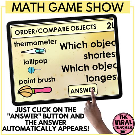 Measurement And Data Activities St Grade Math Review PowerPoint Game Show Made By Teachers