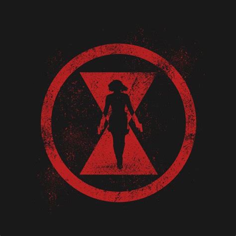 Black Widow Superhero Symbol