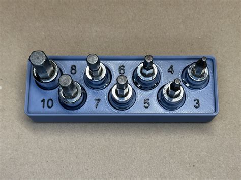 Allen Sockets Gridfinity Bin By Yertle Download Free Stl Model
