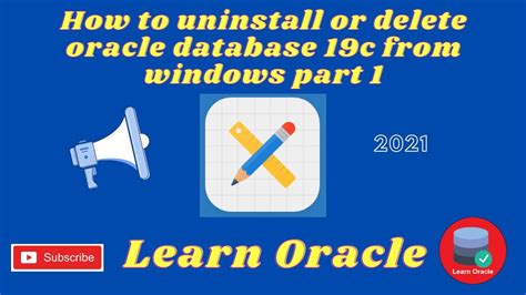 Uninstall Oracle Database 19c Part 1 Youtube