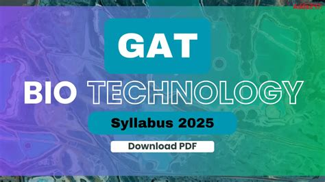 Gat B Syllabus 2025 Check Section Wise Syllabus And Pattern Here
