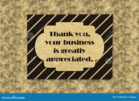 Thank You Gold Glitter Greeting Card Stock Image Image Of Greatly