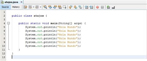 Tutoriales Java Atajos Java En Netbeans