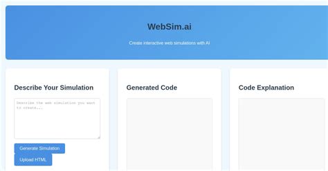 Websimai Interactive Web Simulation Creator