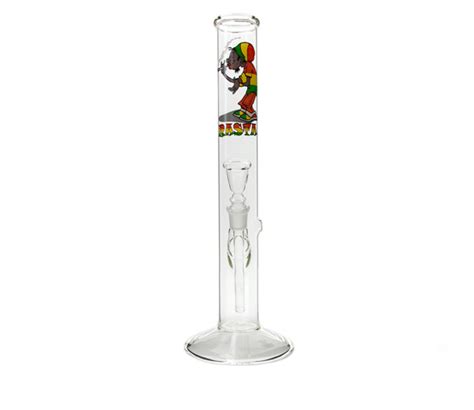 Rasta Smoking Glass Bong Transparant