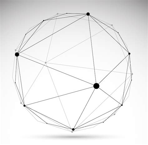 Premium Vector Dimensional Lattice Mesh Vector Abstraction 3d Polygonal Design Abstract