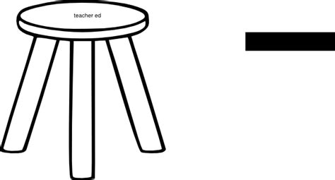 Three Legged Stool Outline Clip Art At Vector Clip Art