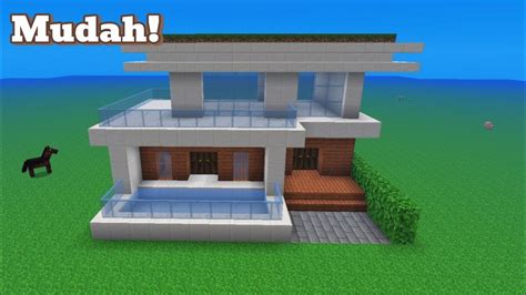 Minecraft Cara Membuat Rumah Modern Kecil 149 Youtube