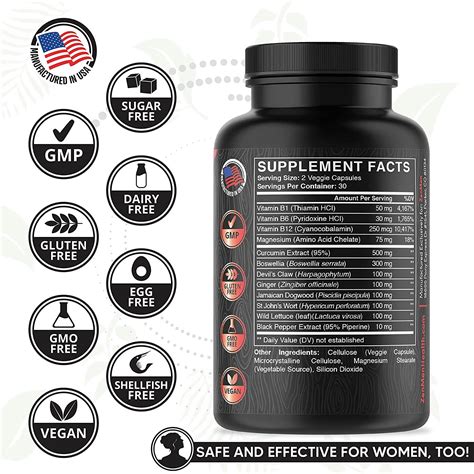 Natural Sciatica Pain Relief Supplement For Lower Back Nerve