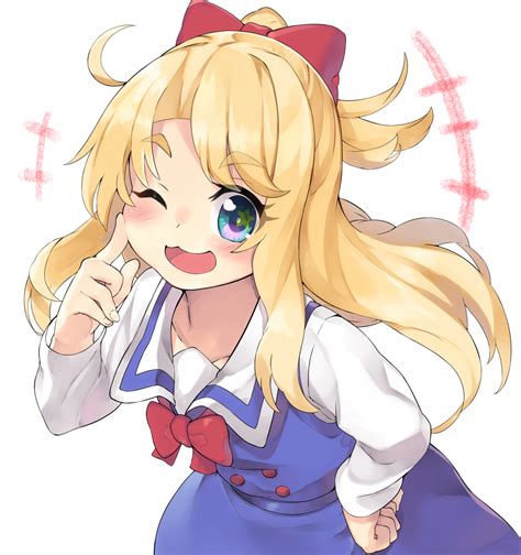 Safebooru 1girl 3 D Blonde Hair Blue Eyes Blush Bow Collarbone