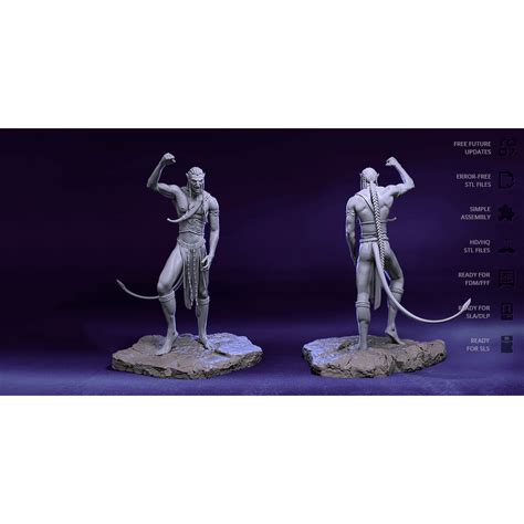 Jake Sully And Toruk Avatar Stl Files For 3d Print 3d Kiee Shop