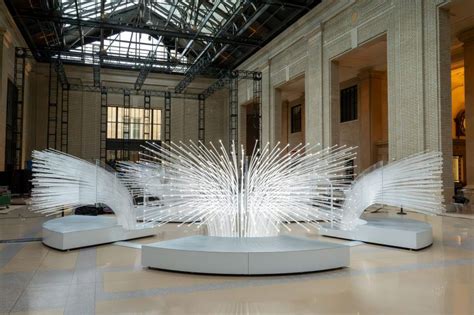 suchi reddy installs voice to colour ai sculpture in michigan central