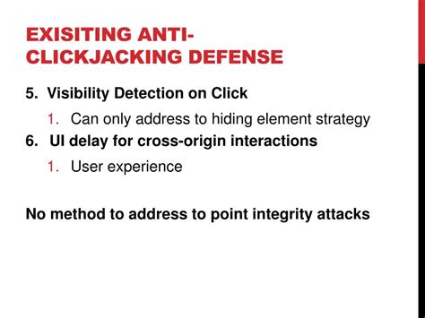 PPT Clickjacking PowerPoint Presentation Free Download ID