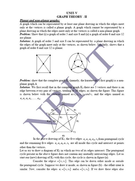 dmgt unit5 pdf visual cortex vertex graph theory