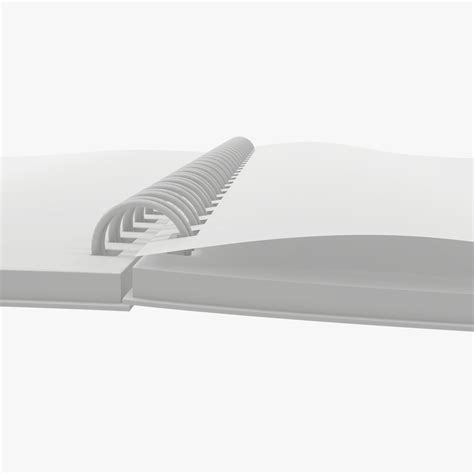Spiral Sketchbook 03 3d Model Download Stationery On