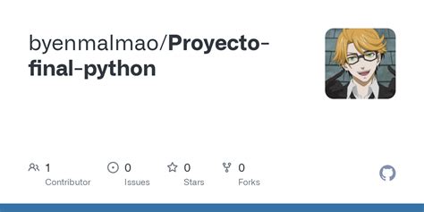 github byenmalmao proyecto final python