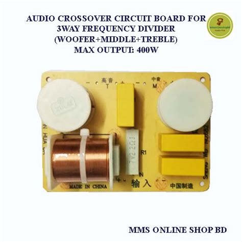 3 Way Frequency Divider Treble Midrange Bass Hifi Crossov Audio