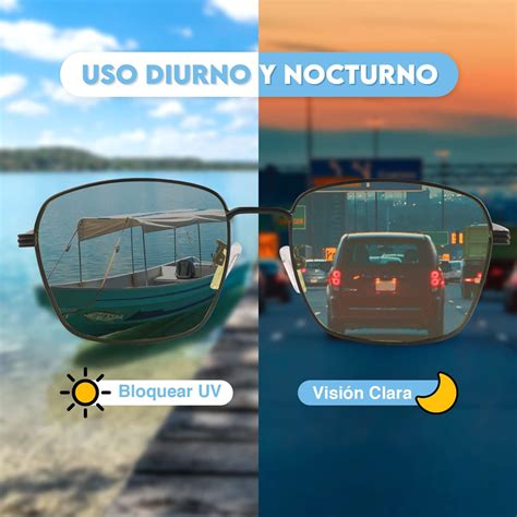 NIERBO Lentes de Sol polarizadas Fotocromáticos y UV Protección Lentes de visión nocturna
