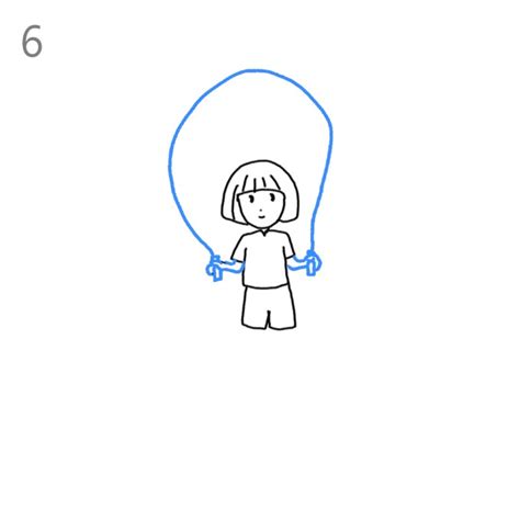 How To Draw A Girl Jumping Rope Step By Step Easy Drawing Guides