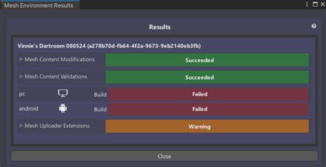 Understanding Your Build And Publish Results Microsoft Mesh