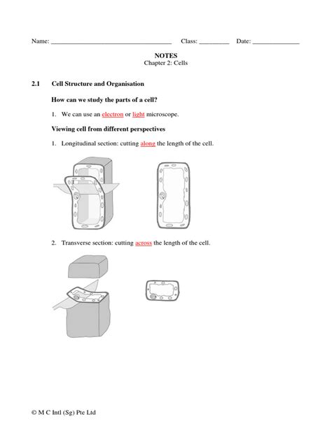 Ch2 Notes Cells Pdf Home And Garden