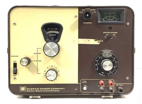 Lot Vintage Mcgraw Edison Rf Signal Generator