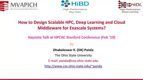 How To Design Scalable Hpc Deep Learning And Cloud Middleware For Exascale Systems Ppt