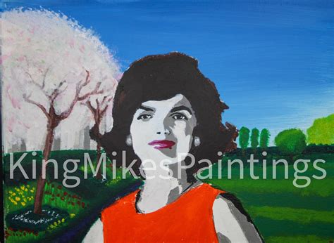 Jacqueline Kennedy Onassis Portrait Giclée Print Etsy