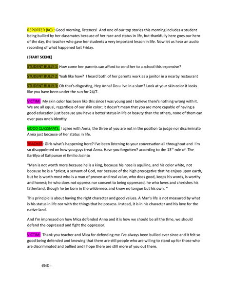 News Reporter Script For Rhist Performance Reporter Kc Good