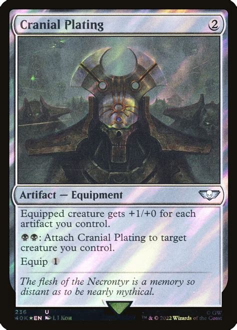 Cranial Plating Warhammer 40000 Commander Mtg Print