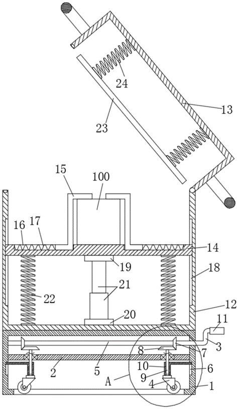 一种金属铸造用多功能模具存放装置的制作方法2