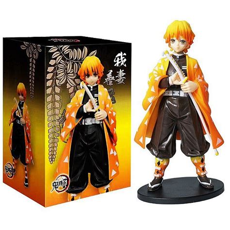 Figure Zenitsu Agatsuma Estátua Kimetsu No Yaiba Demon Slayer Cubo