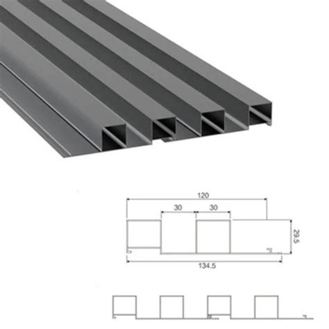 Aluminum Profile Building Facade Ceiling Powder Coating Exterior