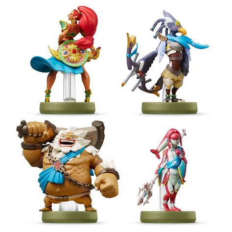 Set Amiibo Di Urbosa Revali Mipha E Daruk The Legend Of Zelda