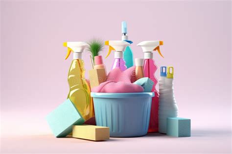 Pink Cleaning Supplies Stock Illustrations 152 Pink Cleaning Supplies