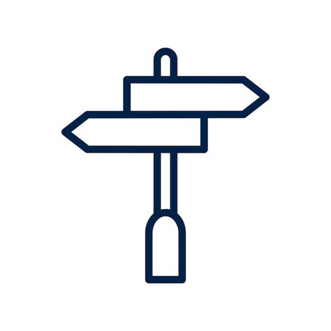 Premium Vector Signpost Icon Direction Sign Vector Trendy Design Template