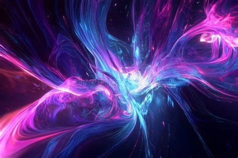 A Dynamic 3d Abstract Background Displaying A Swirling Mass Of Luminous Fluid Like Tendrils