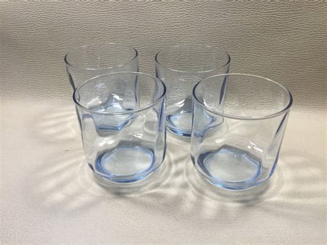 Blue Libbey Juice Glasses Blue Libbey Glasses Misty Blue Optic