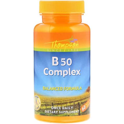 Jual Vitamin B50 Complex 60 Capsules Thompson Vit B 50 Kompleks
