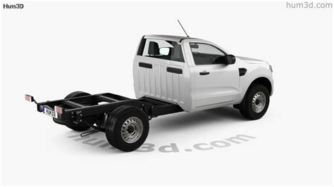 360 View Of Ford Ranger Single Cab Chassis Xl 2021 3d Model 3dmodels