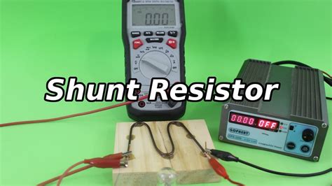 diy shunt resistor for high current measurement youtube