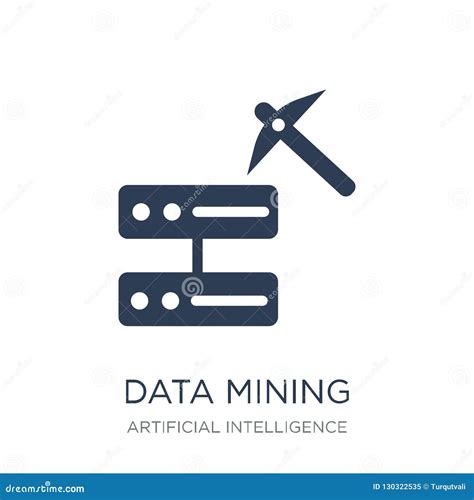 Data Mining Icon Trendy Flat Vector Data Mining Icon On White B Stock Vector Illustration Of