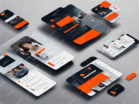 Premium Ai Image Modern User Interface Design Template Mockups Ui Ux Design Website Design Mockups