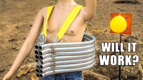 Testing Weird Bulletproof Armor Ideas Curving Bullets Youtube