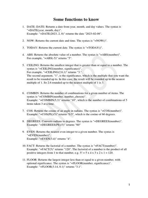 functions pdf numbers mathematics