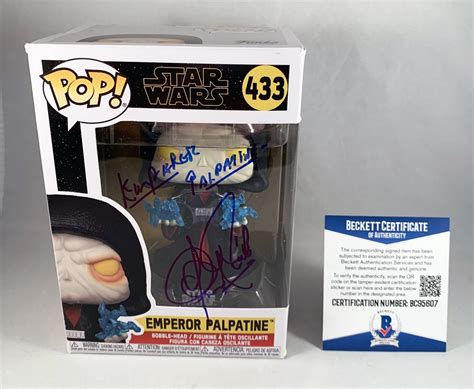 Clive Revill Signed Funko Pop Emperor Palpatine Star Wars Beckett Bas 1