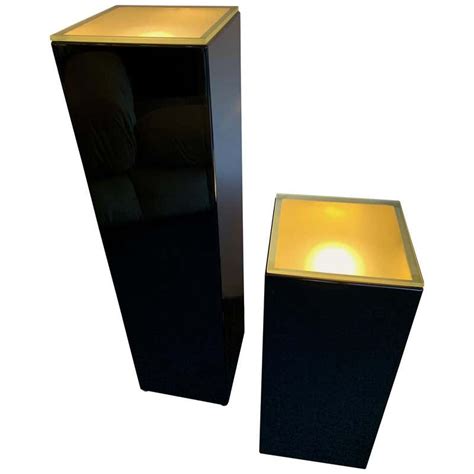 Tall White Plexiglass Lighted Display Pedestal At 1stdibs